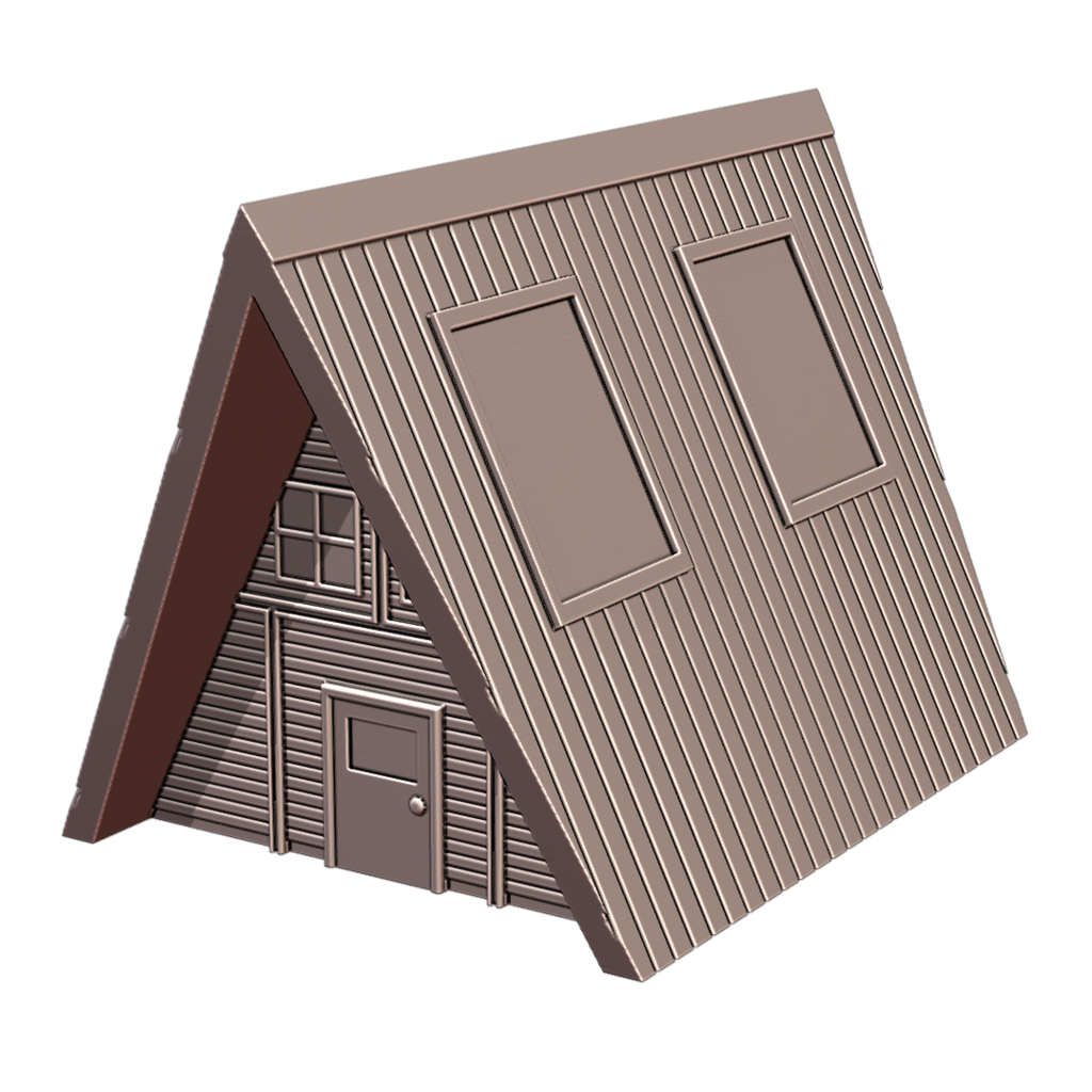 Modern Angular Wood Cabin Pet Hide for Small Animals MineeForm FDM 3D ...