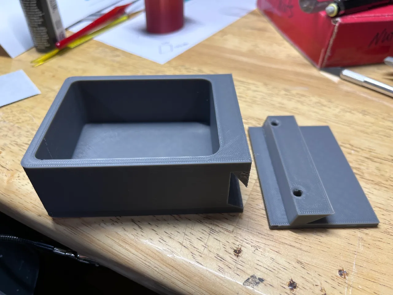 Wall mount tray by Newbie Yep | Download free STL model | Printables.com
