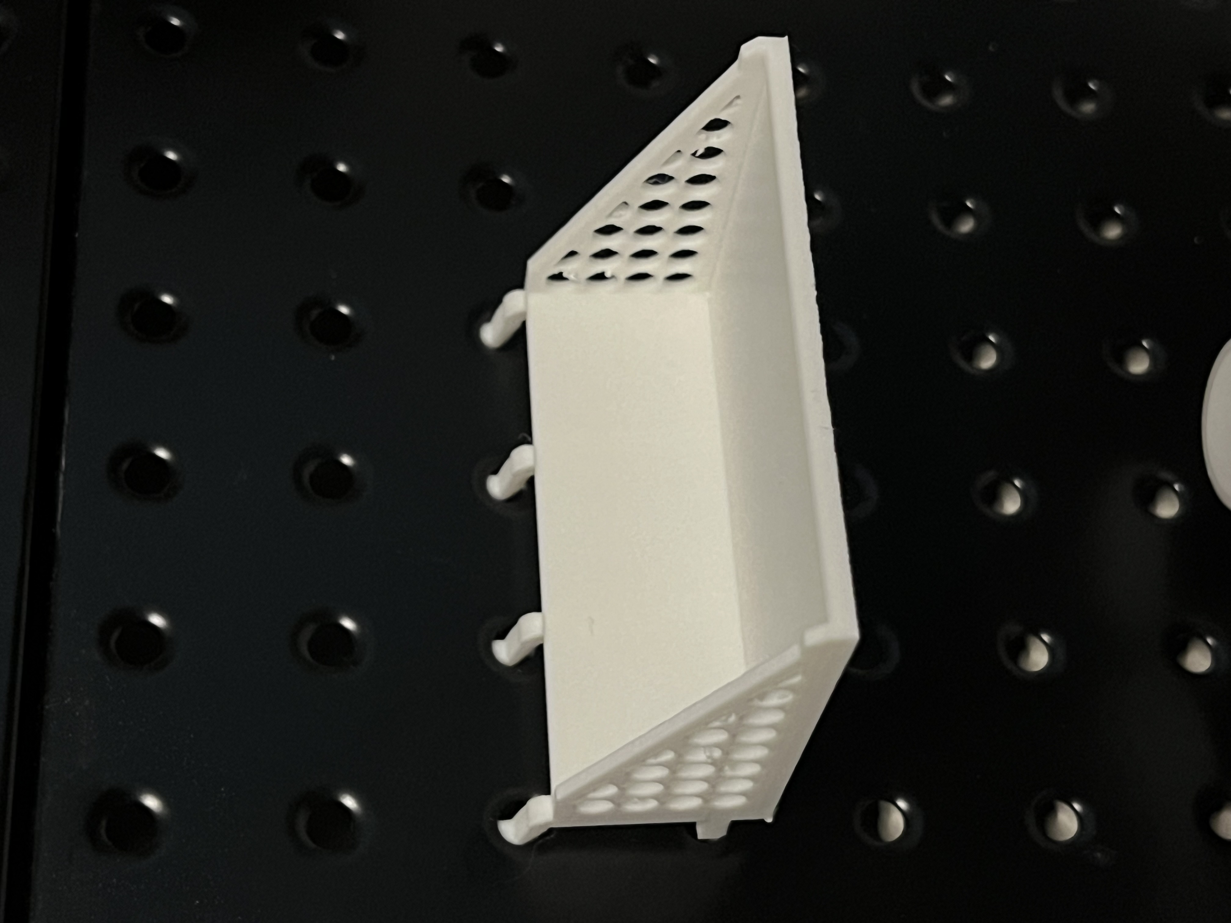 Pegboard Shelf/tray open front by Cosmic Blender | Download free STL ...