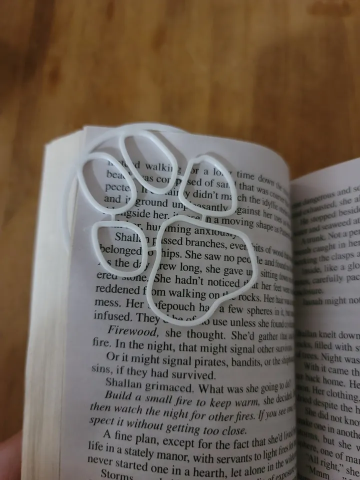 Dog Paw Bookmark by Conner Sorley | Download free STL model ...