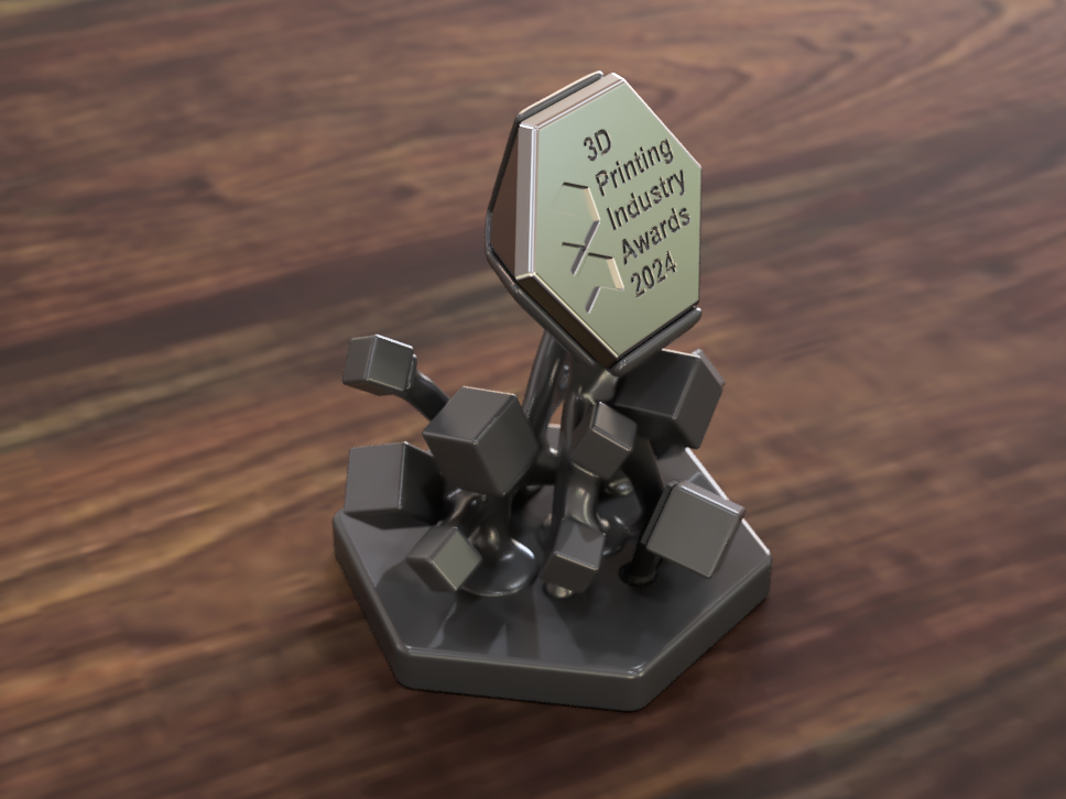 Trophy submission for the 3D Printing Industry Awards 2024 "Chaos" by ...