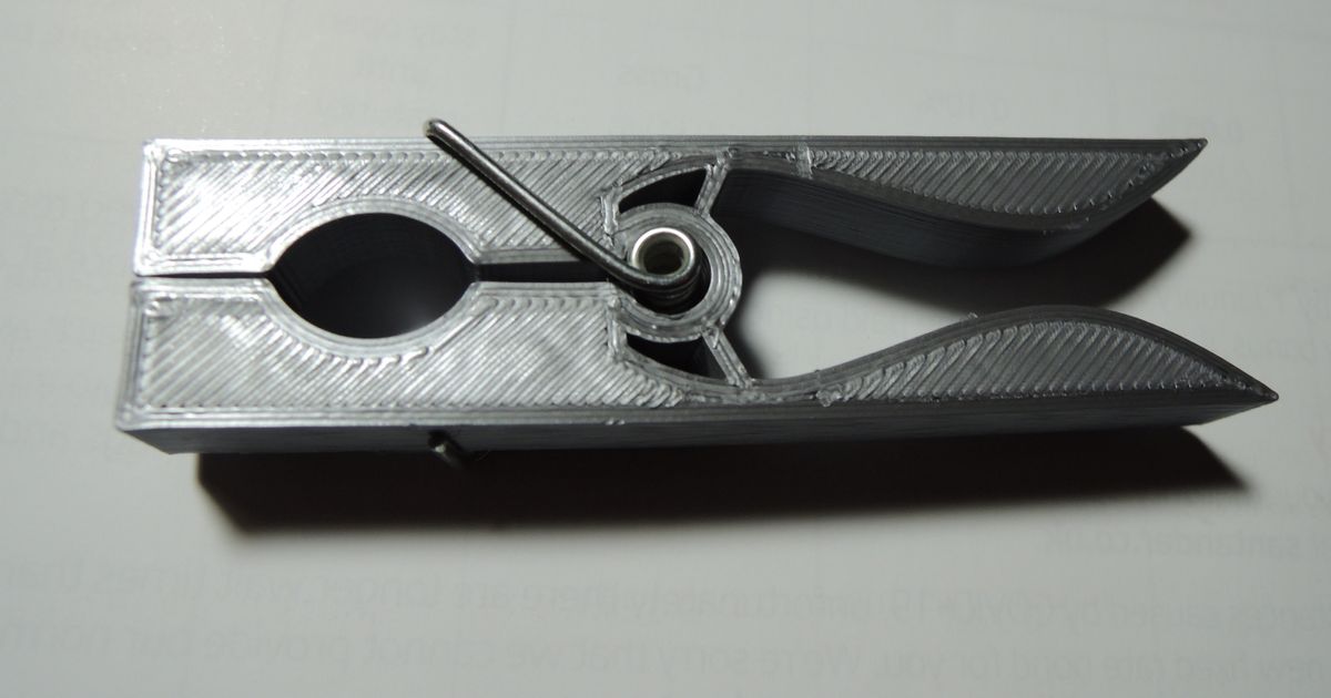Improved clothes peg by 3DYU | Download free STL model | Printables.com