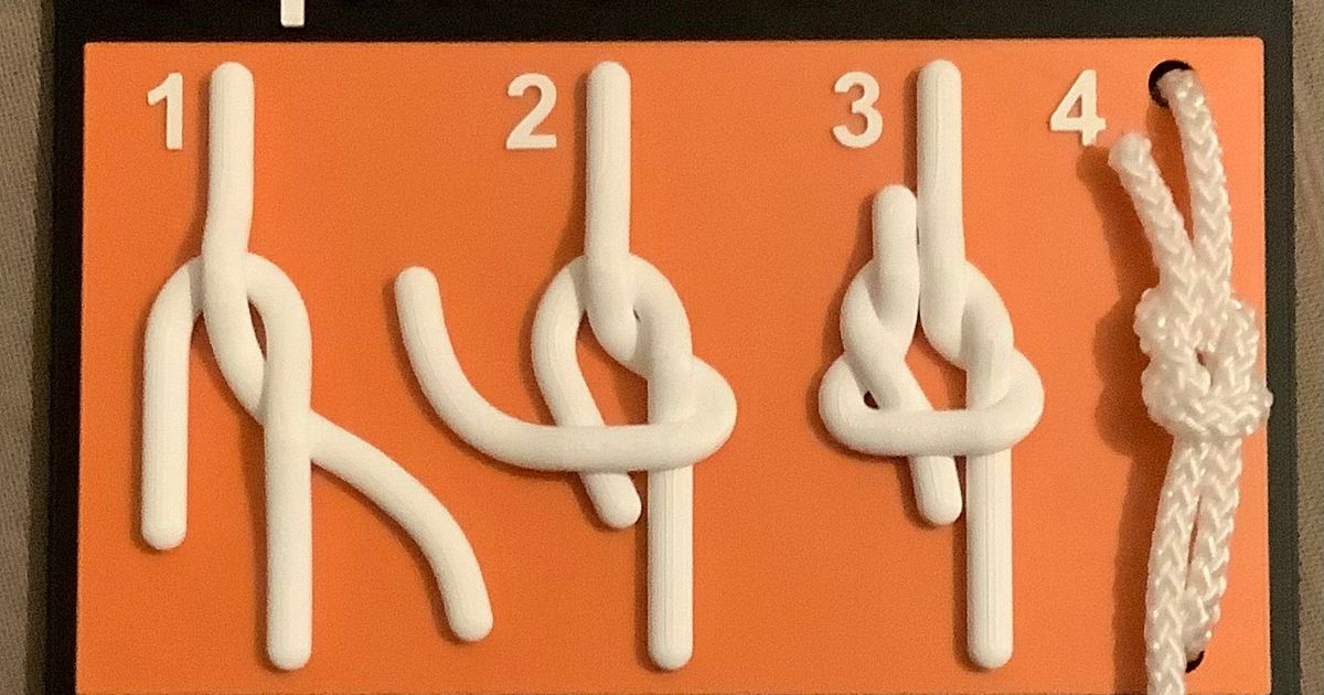 Square Knot by JMV38 | Download free STL model | Printables.com