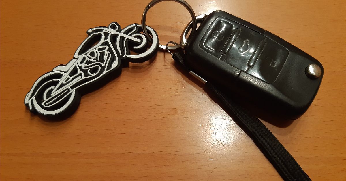 Cruiser | Motorcycle - Keychain by Contraptor Lab | Download free STL ...