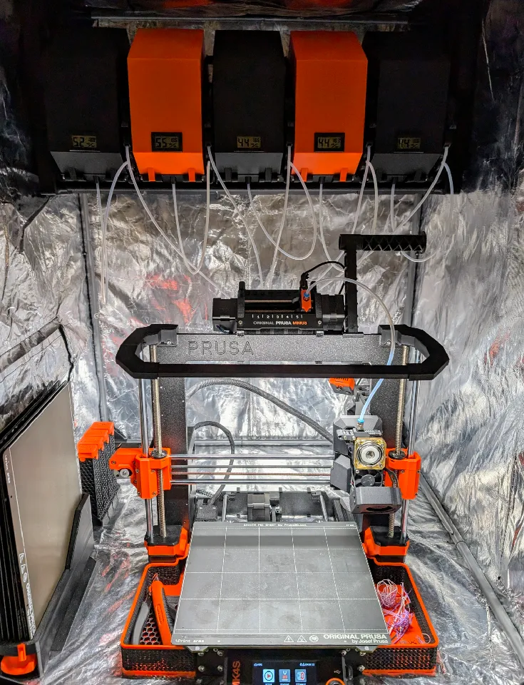 Integrated buffer for Prusa Drybox and MMU by Deimosfr | Download free ...