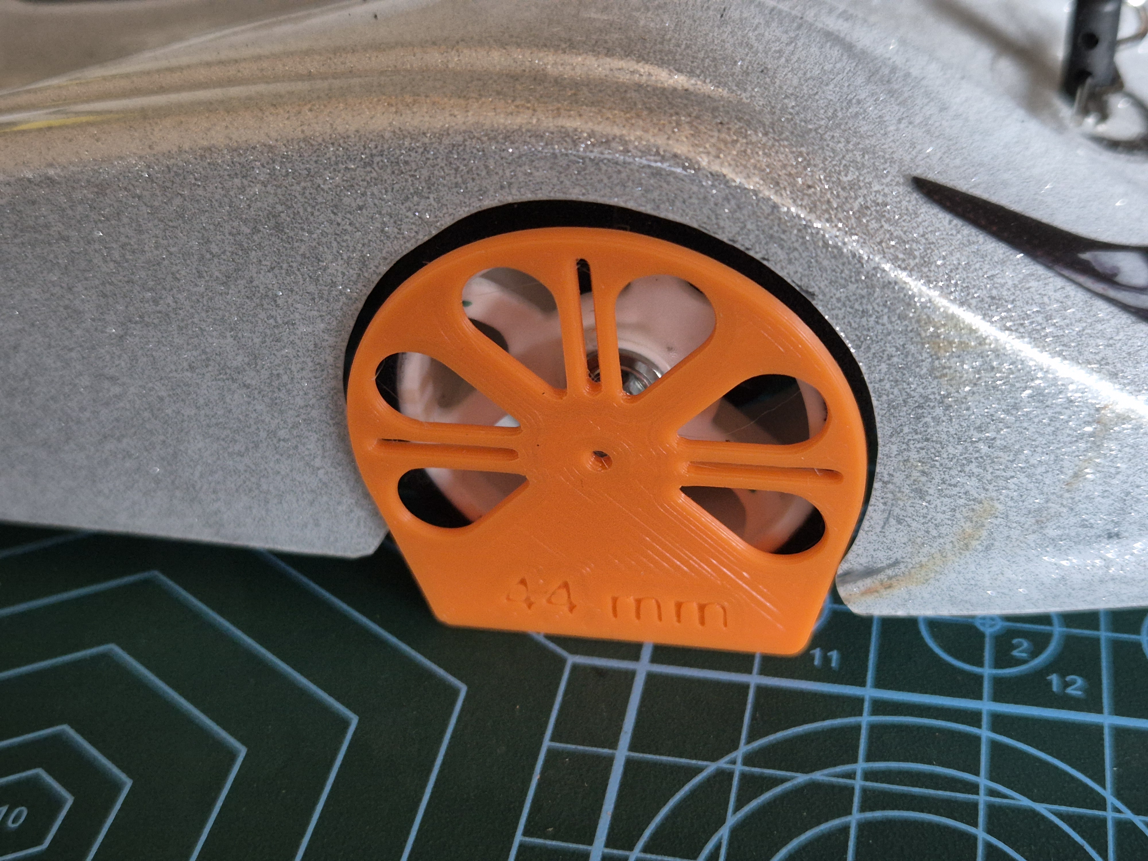 12th Scale RC Pan Car Wheel Arch Template - 44mm by Ewert Snyman ...