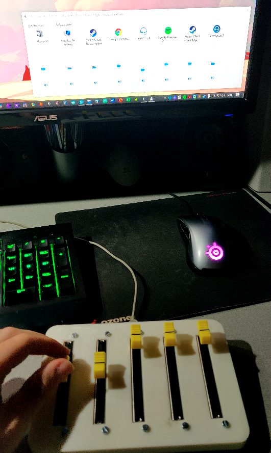 Sliding / Fader Potentiometer Enclosure / Deej (windows mixer ...