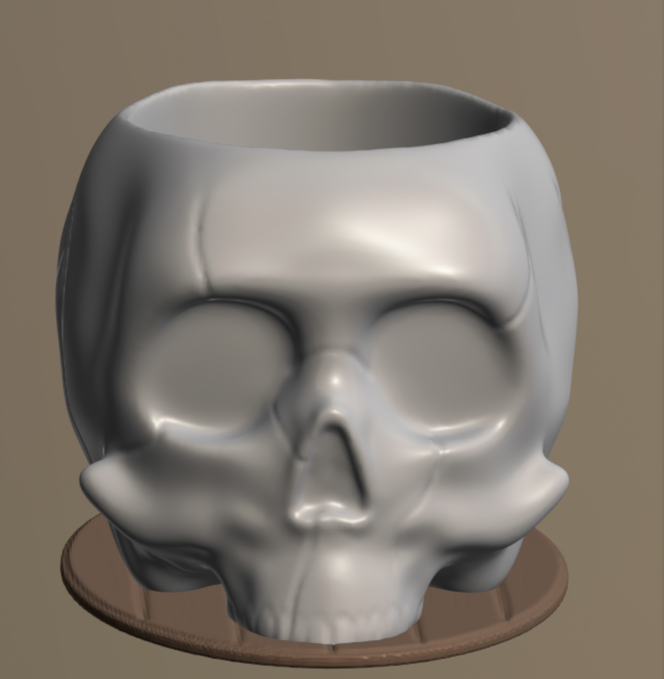 Skull Cup / Bowl by BlubberDylan | Download free STL model | Printables.com