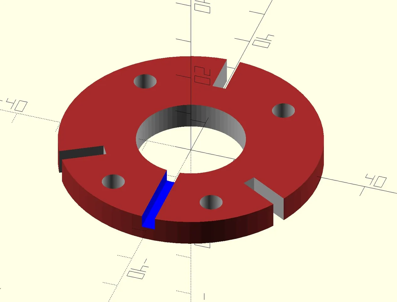 Spacer for L-Band Helical Antenna by azDave | Download free STL model ...