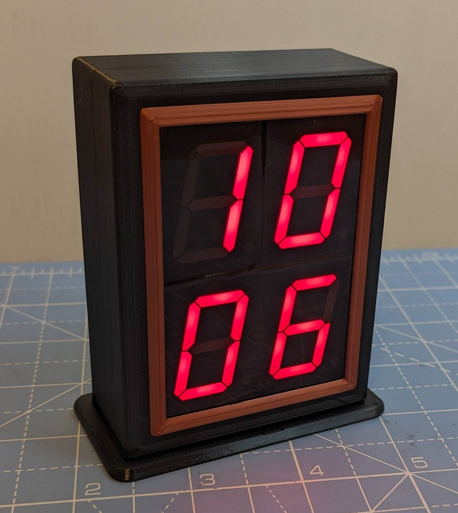 Desk LED clock case by dave8888 | Download free STL model | Printables.com