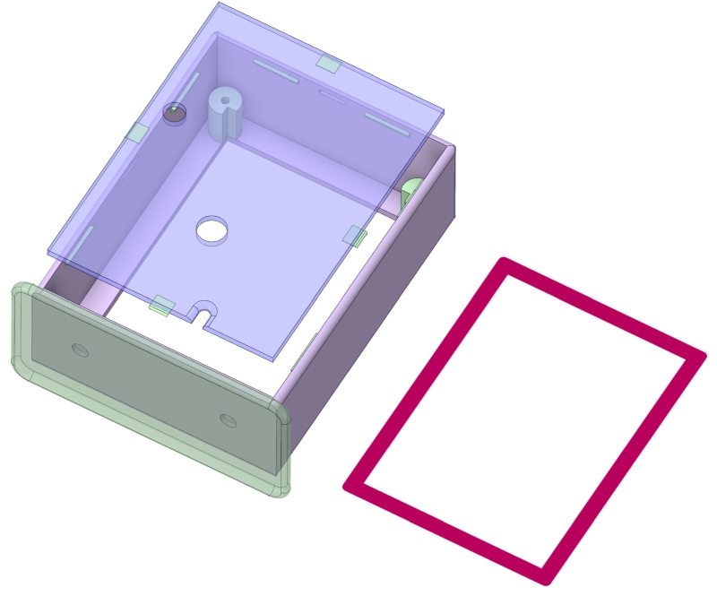 Desk LED clock case by dave8888 | Download free STL model | Printables.com