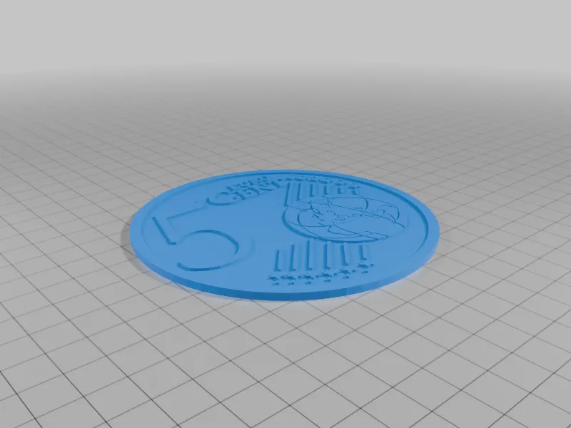 Coin coaster Euro 5 cent by Dreamtime24 | Download free STL model ...