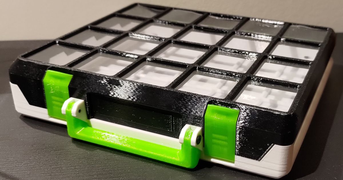 Modern Gridfinity Case w/ Handle + 5u height, Parametric by Neppo ...