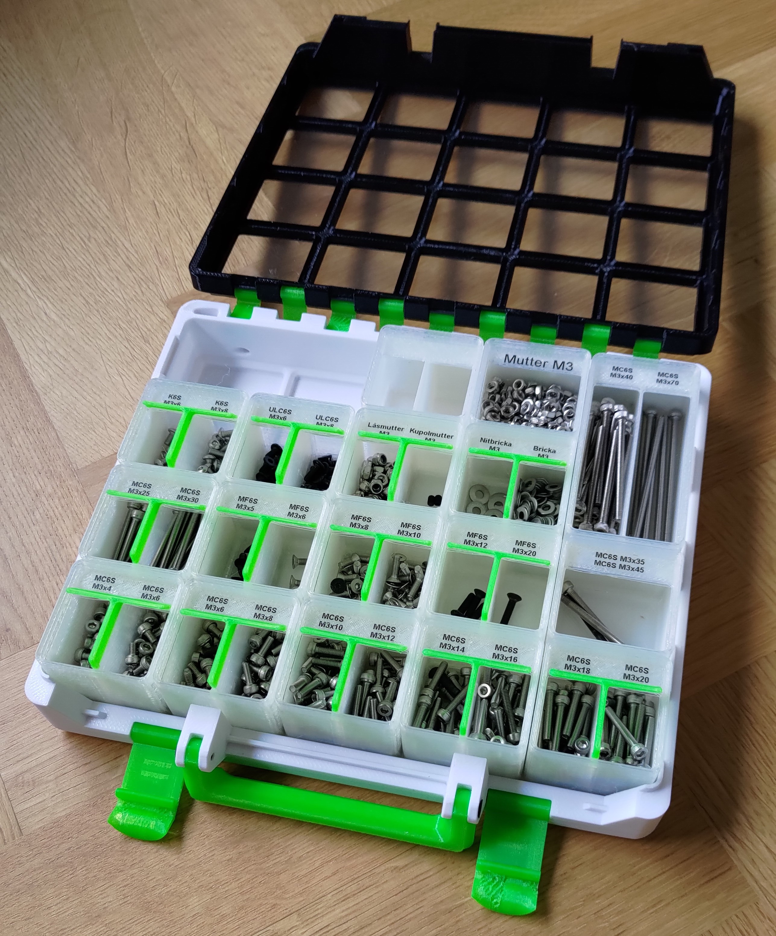 Modern Gridfinity Case w/ Handle + 5u height, Parametric by Neppo ...