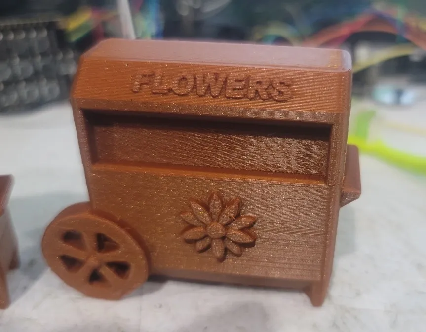 Flower Cart by BuildersMark | Download free STL model | Printables.com