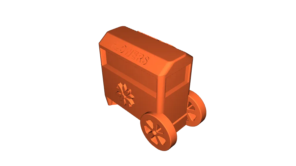 Flower Cart by BuildersMark | Download free STL model | Printables.com