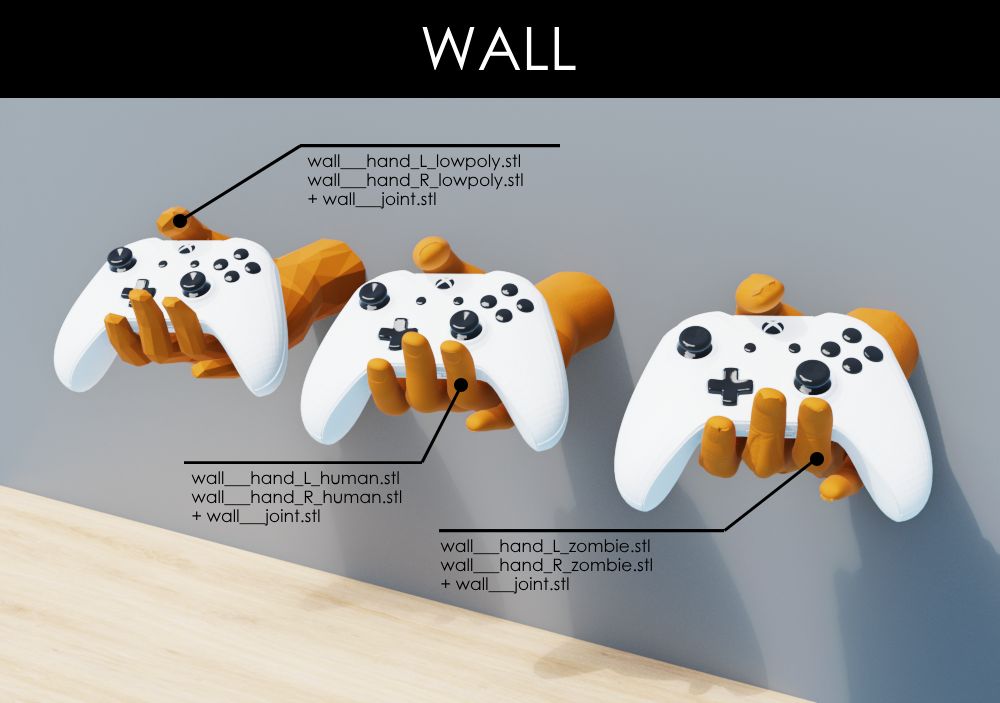 Xbox One X Hand Holders by Joe Paradise | Download free STL model ...