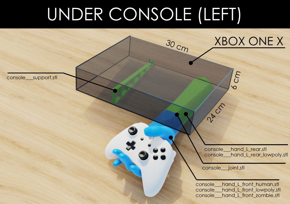 Xbox One X Hand Holders by Joe Paradise | Download free STL model ...
