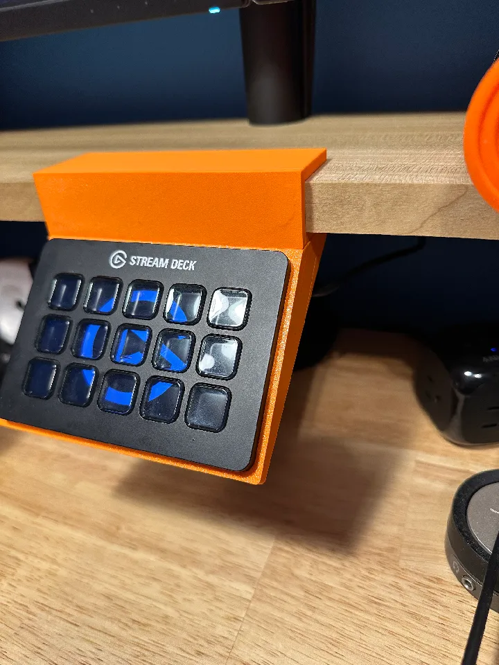 Elgato Stream Deck Desk Mount by Poobza | Download free STL model ...