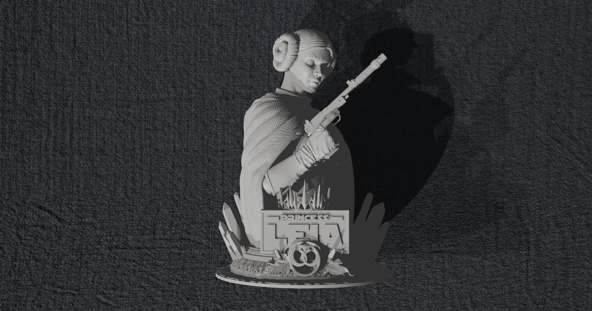 Princess Leia Bust Star Wars #16 by 3DPremiun | Download free STL model ...