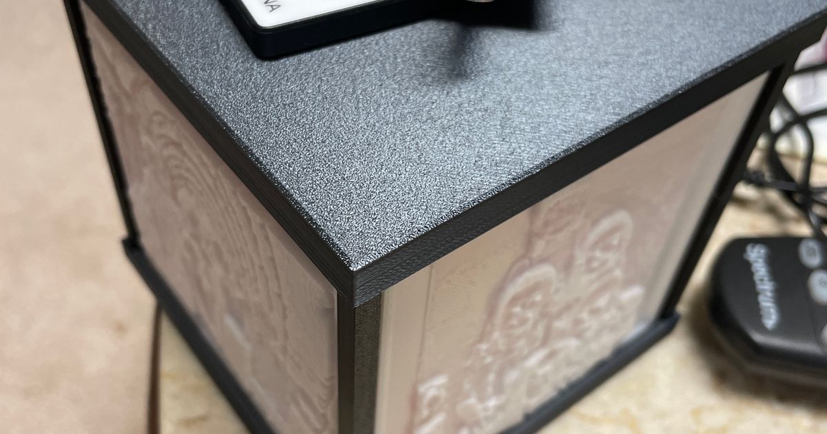 Lithophane display box by Tyler | Download free STL model | Printables.com