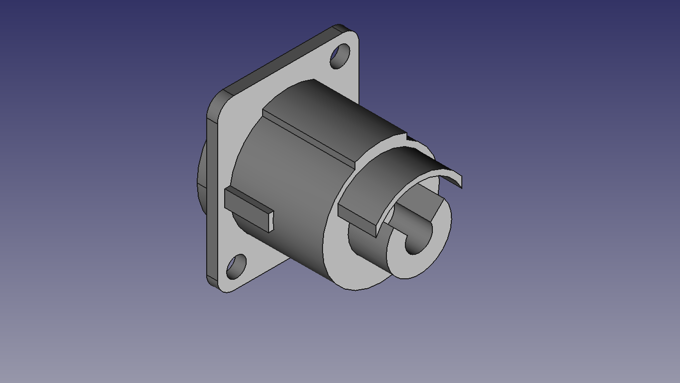 XLR Socket Stand-In by Konrad Rosenbaum | Download free STL model ...