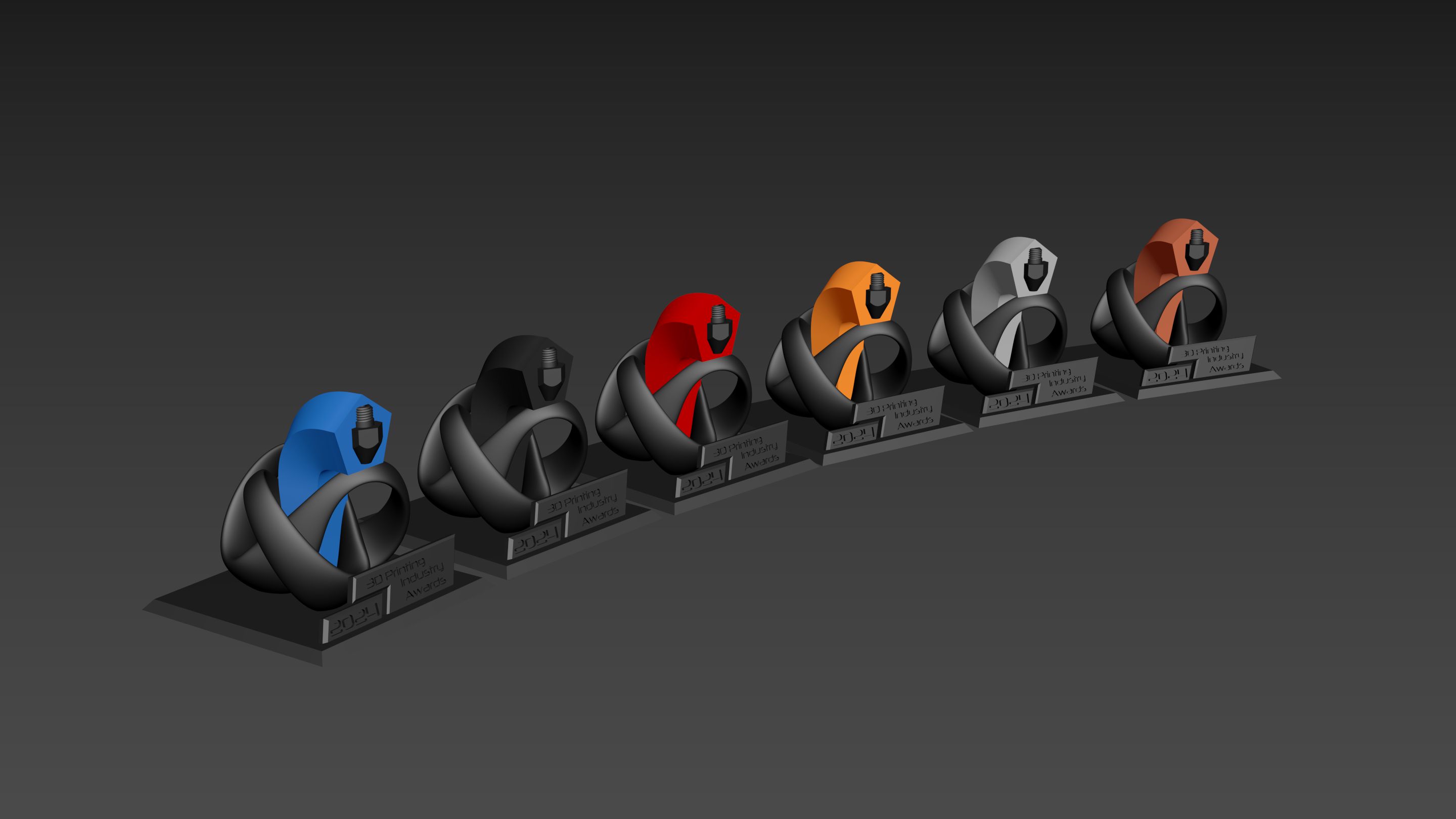 2024 3DPI Awards trophy 1 (Torus flow) por Meisech | Descargar modelo ...