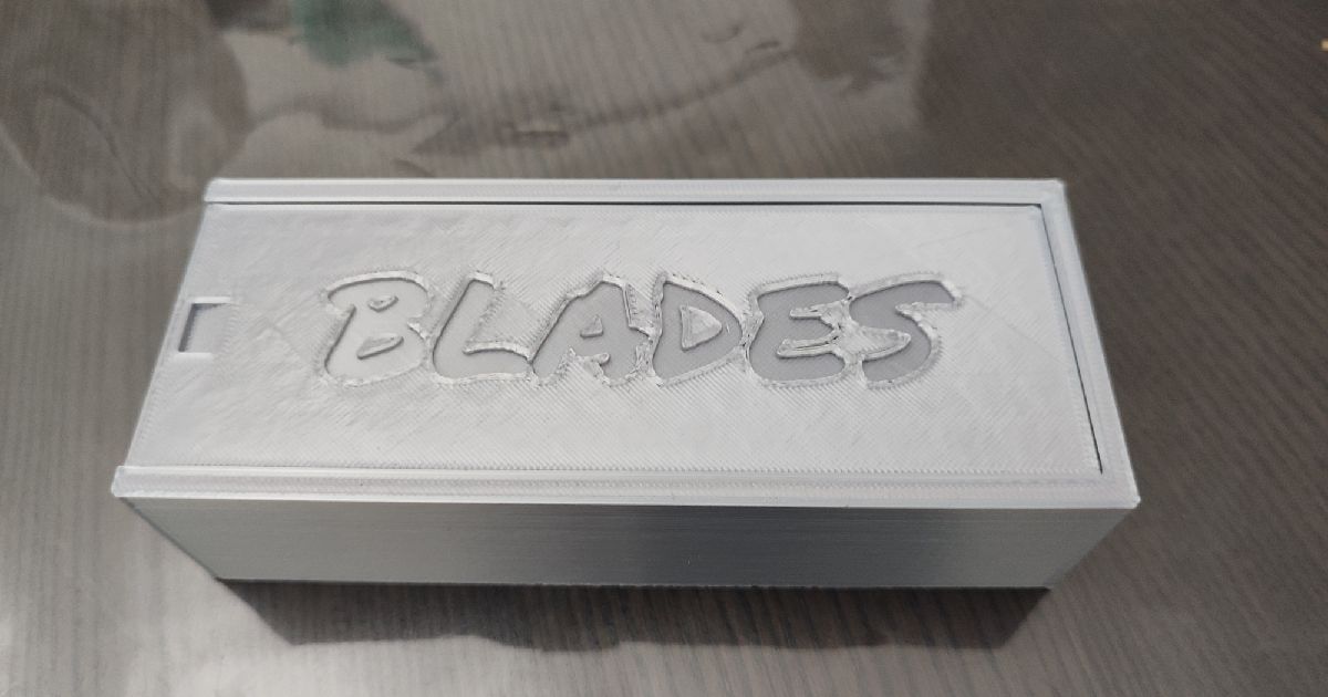 Box for razor blades by incognito2pt | Download free STL model ...