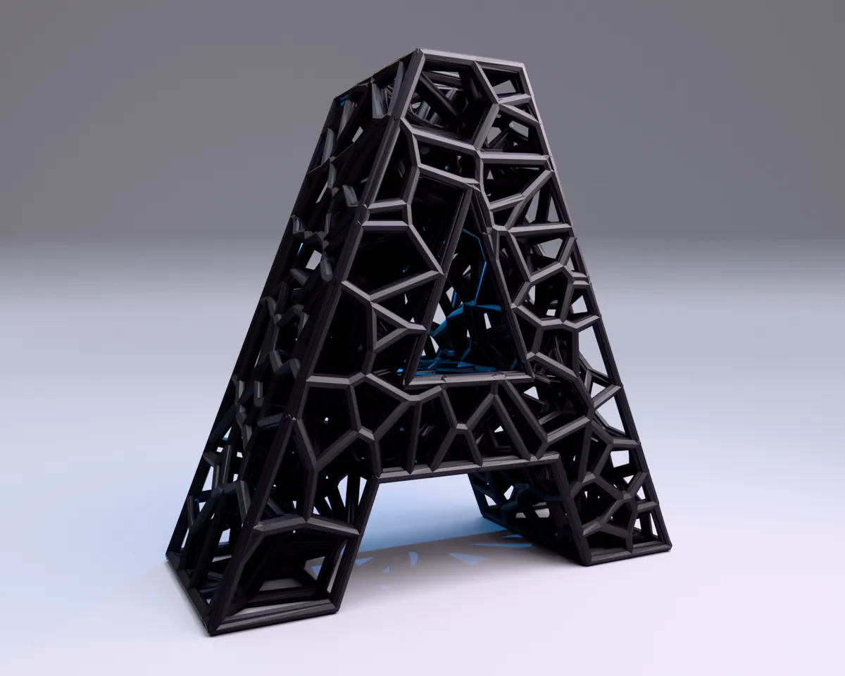 Voronoi Alphabet Letters, Numbers and Symbols by Ruan | Download free ...