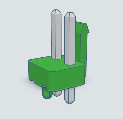 Conector 2P by Kique75 | Download free STL model | Printables.com