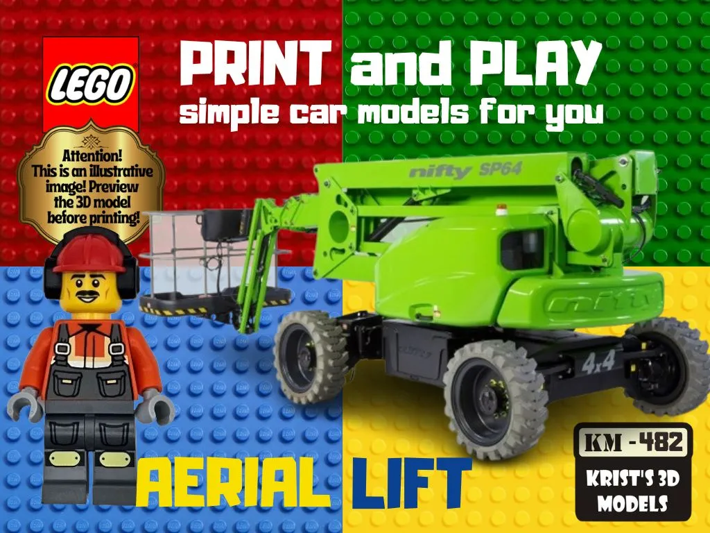 LEGO Aerial Lift by Mgr. Pavel Krist | Download free STL model ...
