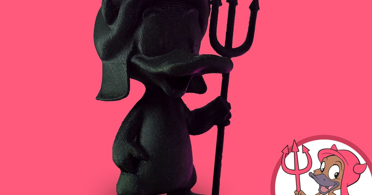 Hexley The Platypus, the Darwin OS Mascot by KevDoy | Download free STL ...