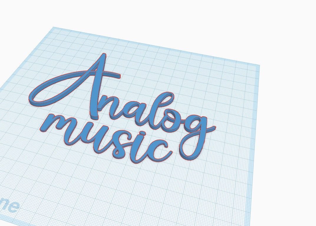 Analog Music text (hand write) by Pavalache Stelian | Download free STL ...
