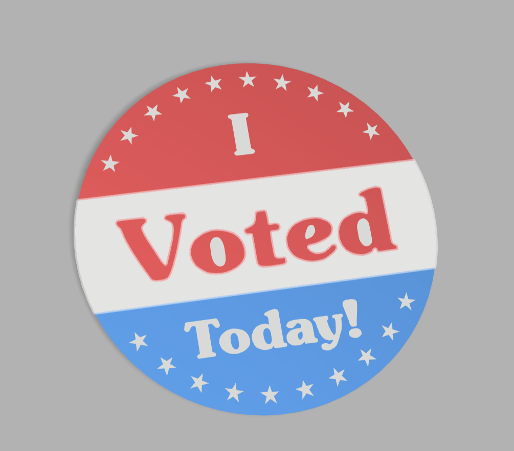 Voting Sticker For Election by Traffic_cone757 | Download free STL ...