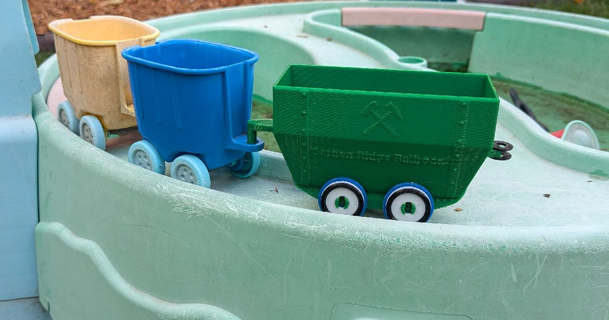 Sand cart for Step 2 Fill and Dump activity table by Dan Rogers ...