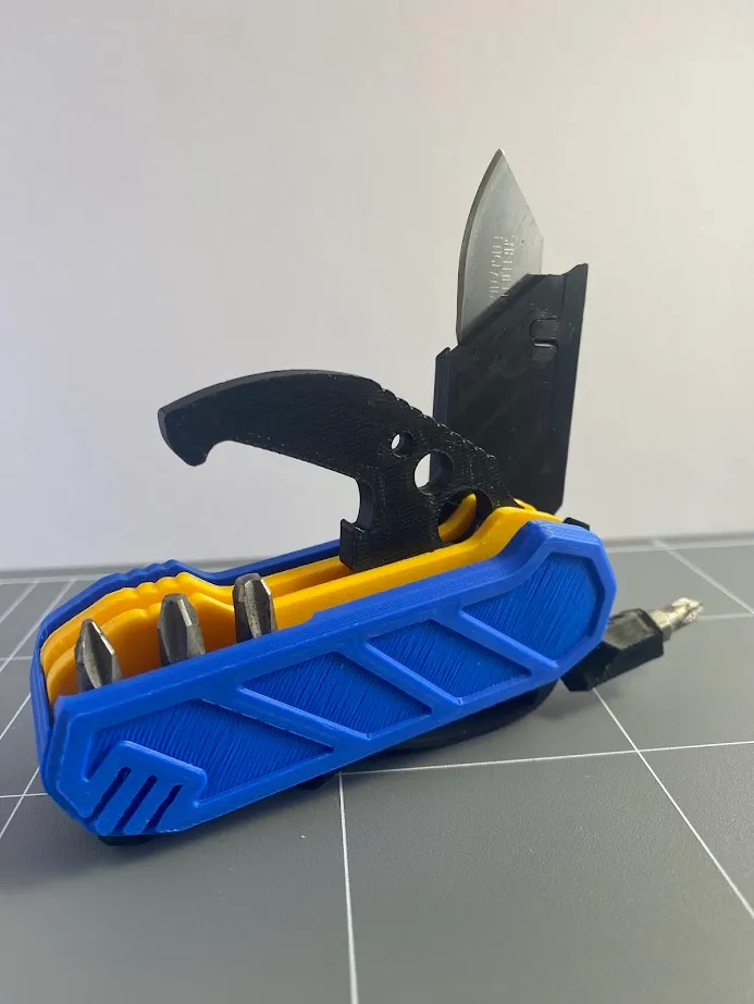 FoldX - Foldable multi-tool -Double and Triple tool-head holder by Jt40 ...