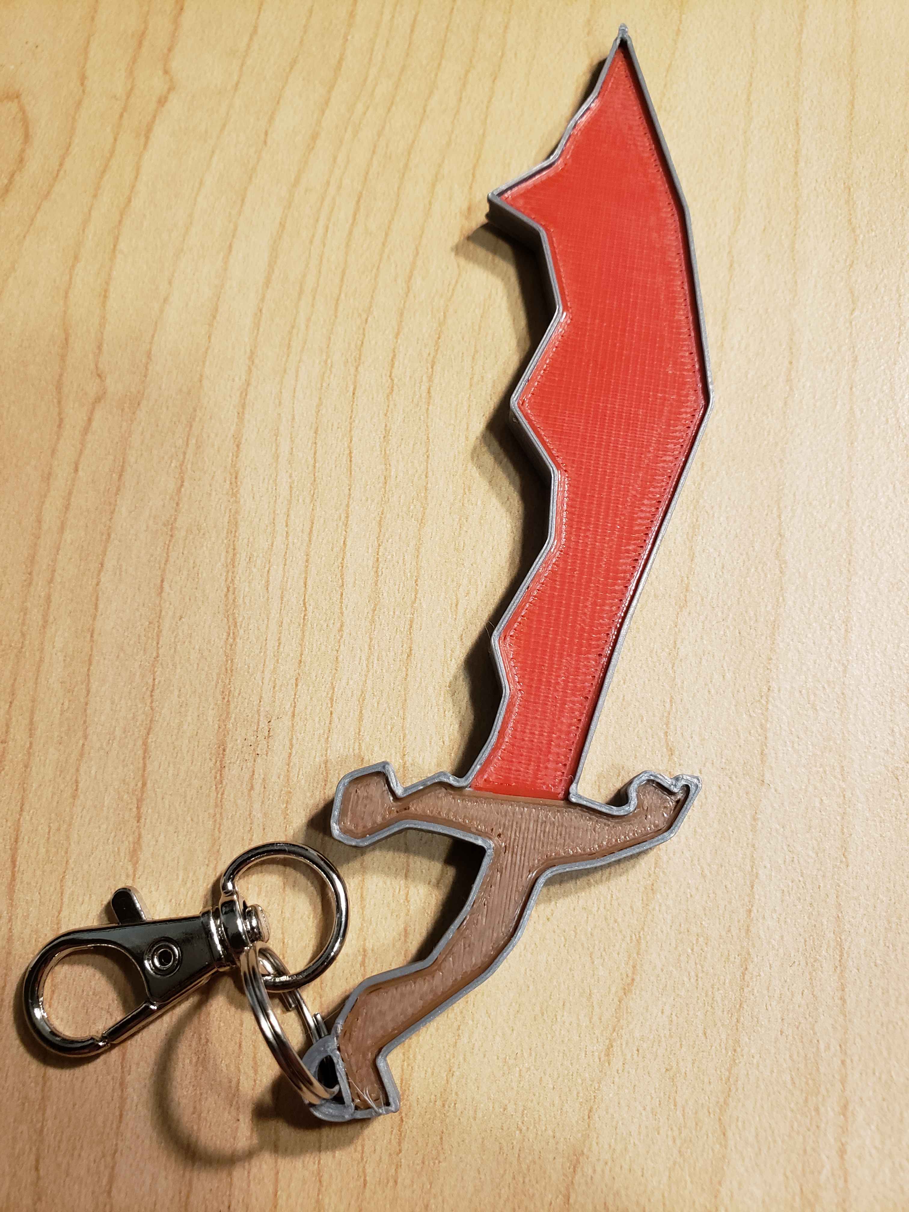 OSRS - Dragon Scimitar Keychain/Christmas Tree Ornament by ...