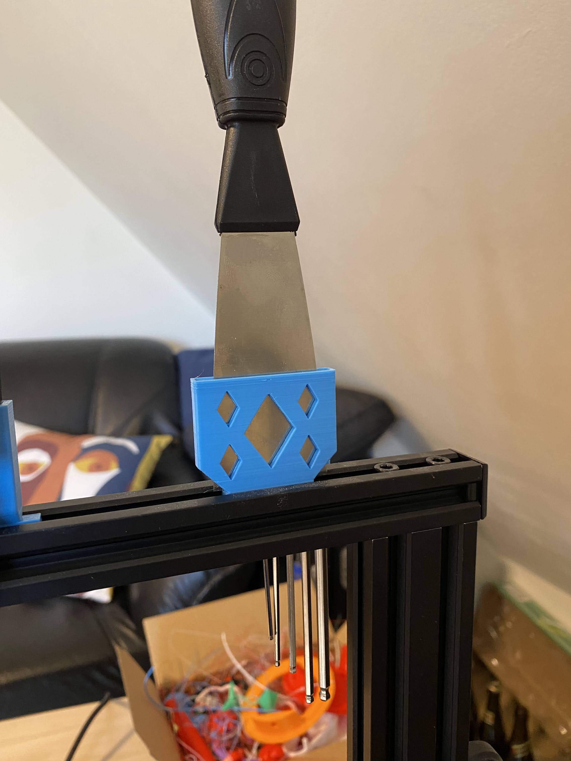 Ender 3 v2 spatula mount by Wirp | Download free STL model | Printables.com
