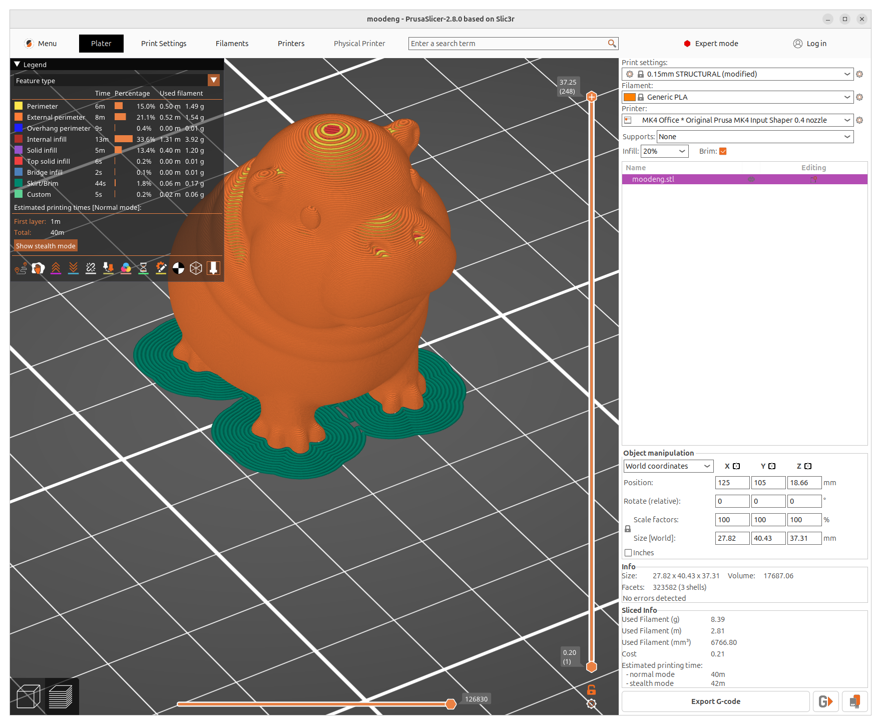 Cute Moo Deng By Erika Heidi Download Free Stl Model