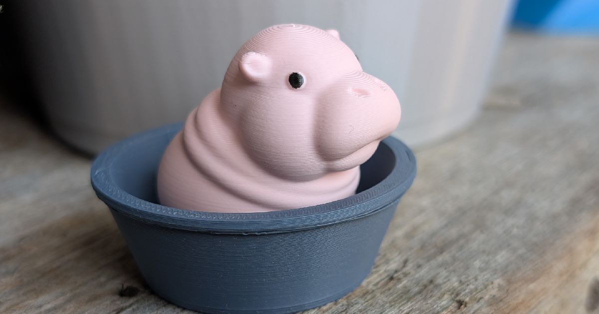 Cute Moo Deng by Erika Heidi | Download free STL model | Printables.com