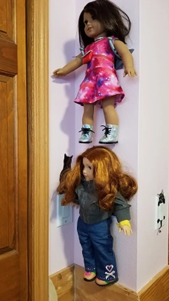 Wall Mounted Holder for 18 Doll by Wandering Mind Designs Download free STL model Printables