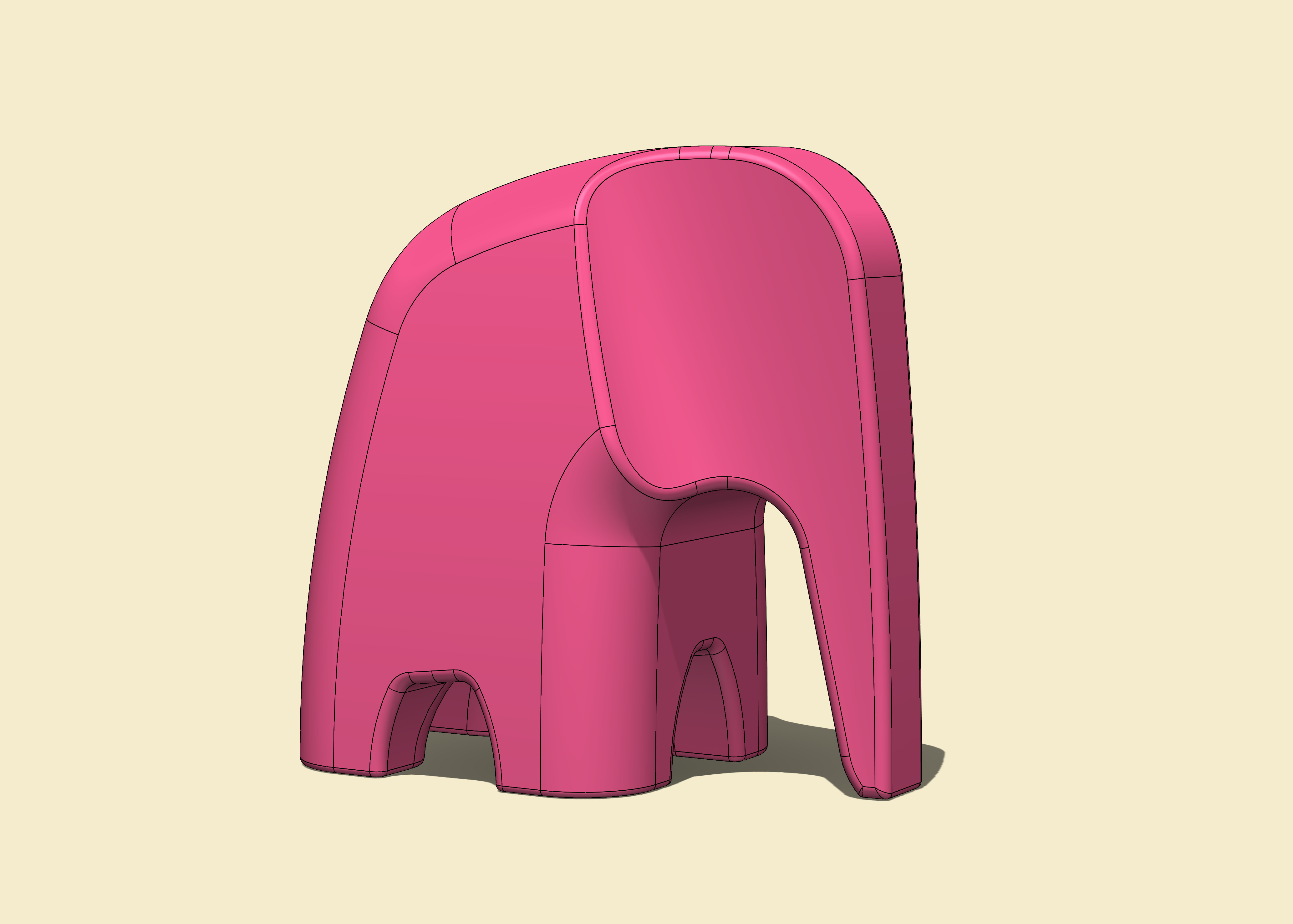 Elephant sculpture by julien3d.cvm | Download free STL model ...