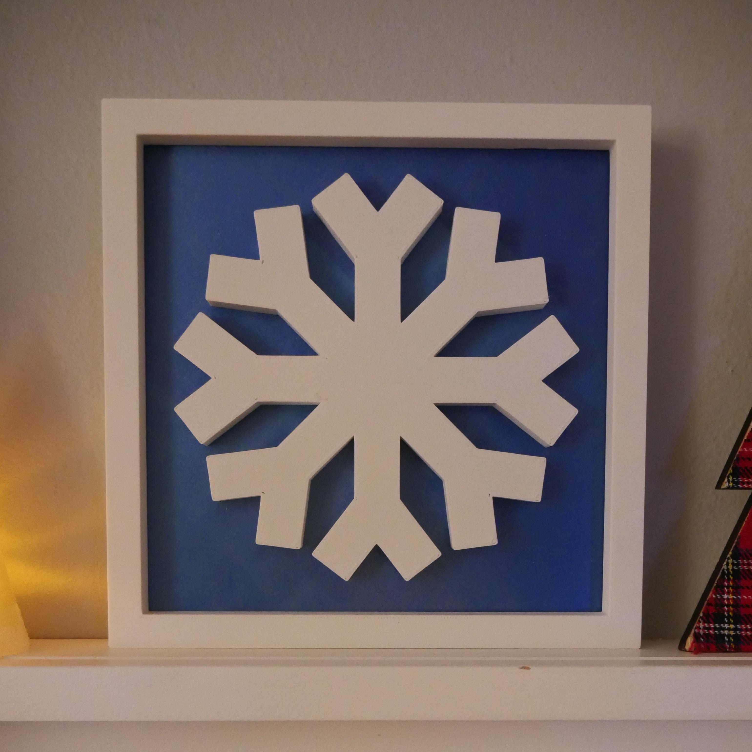 Snowflake in a frame decoration by PenguinNinja | Download free STL ...