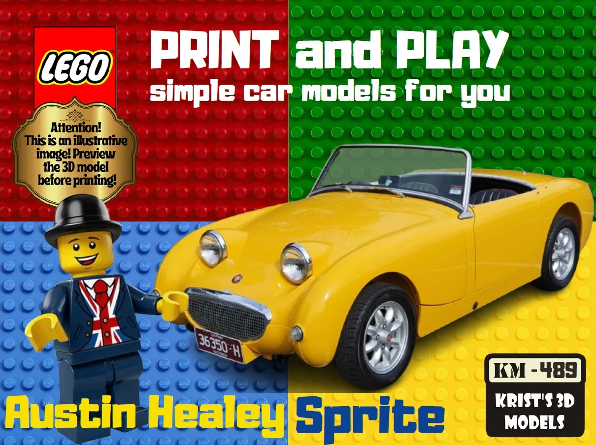 Lego Austin Healey Sprite 1958 by Mgr. Pavel Krist | Download free STL ...