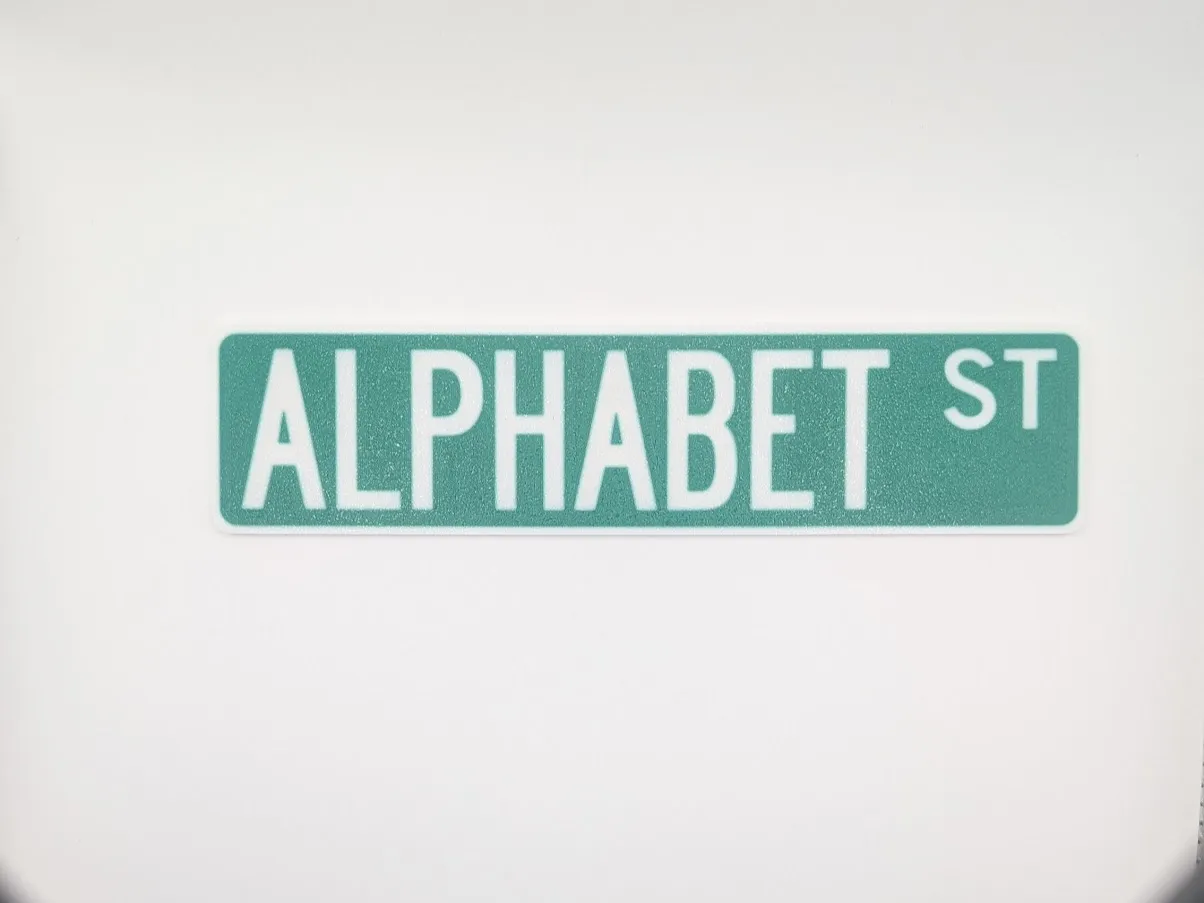 Alphabet St. Street Sign by Design•Slice•Print Studio | Download free ...