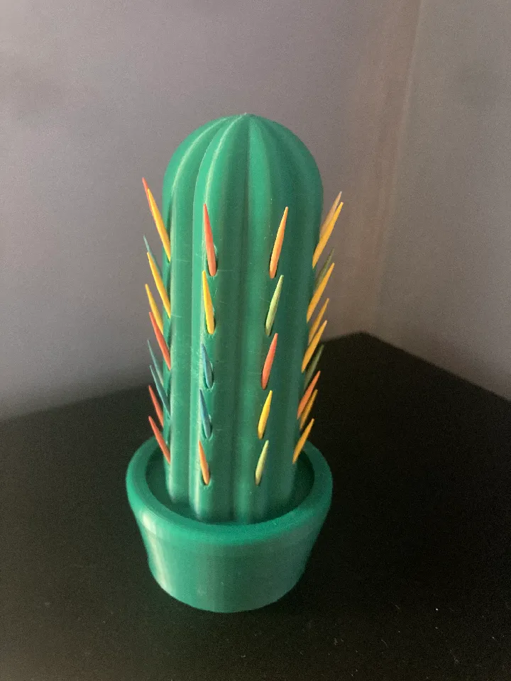Cactus toothpick holder and Dispenser by Djdogscute | Download free STL ...