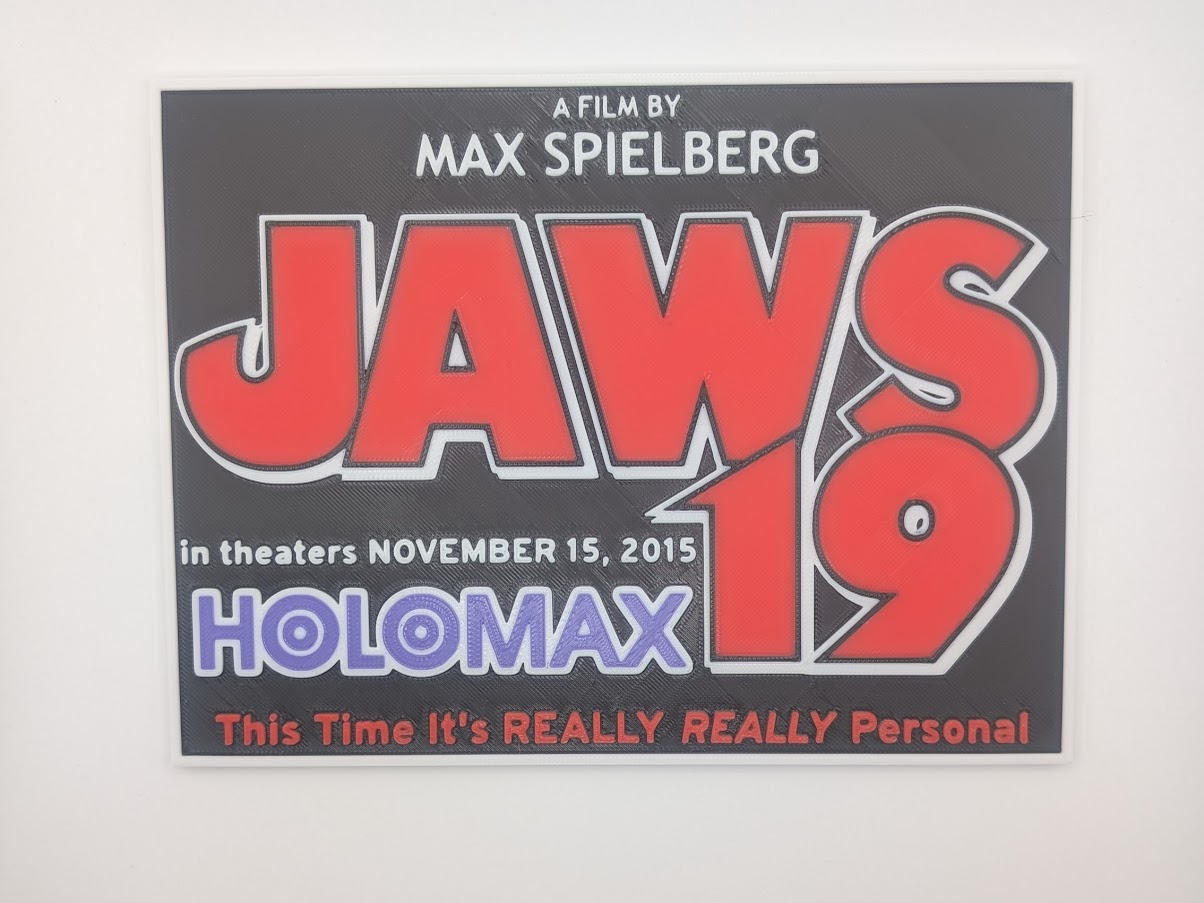 Jaws 19 Movie Sign by Design•Slice•Print Studio | Download free STL ...