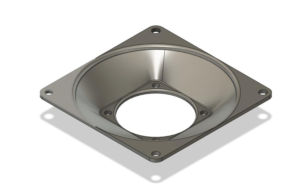 40mm to 80mm fan adpater by SPEKERDUDE | Download free STL model ...