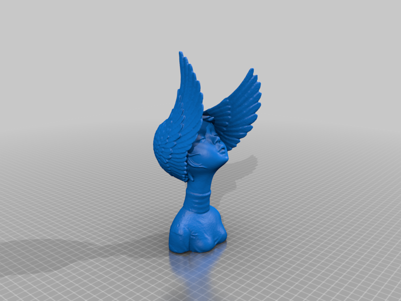 Girl with wings（generated by Revopoint POP 2） by PLAprinter | Download ...
