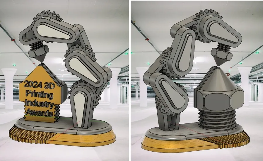 Robotic arm Industry Awards - Trophy by SKFactory3D | Download free STL ...